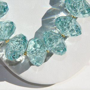 Joan Rivers | Jewelry | Joan Rivers Signature Aqua Faceted Necklace ...